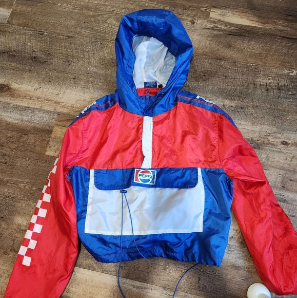 Pepsi | Jackets & Coats | Pepsi Cropped Windbreaker Jacket | Poshmark